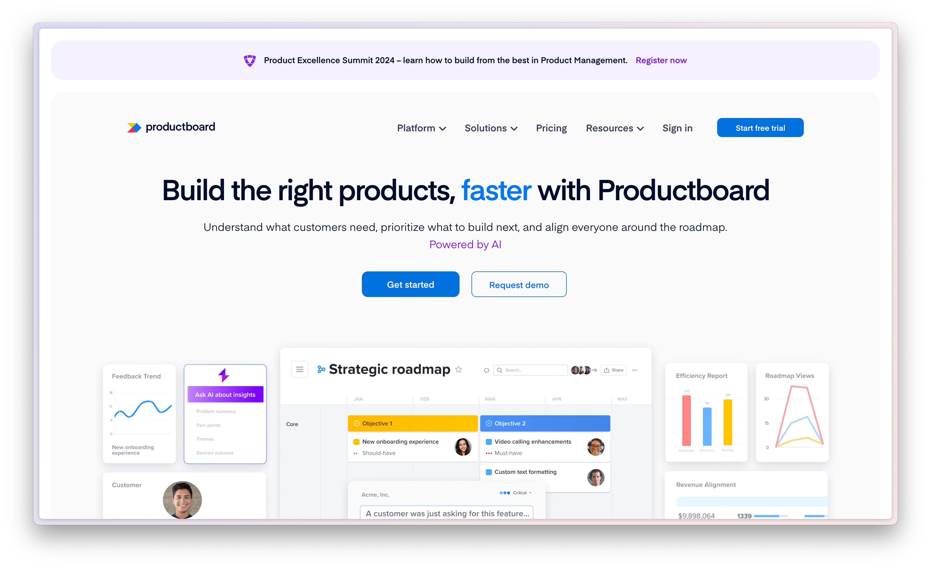 Productboard - Best AI Project Management Tool 2025