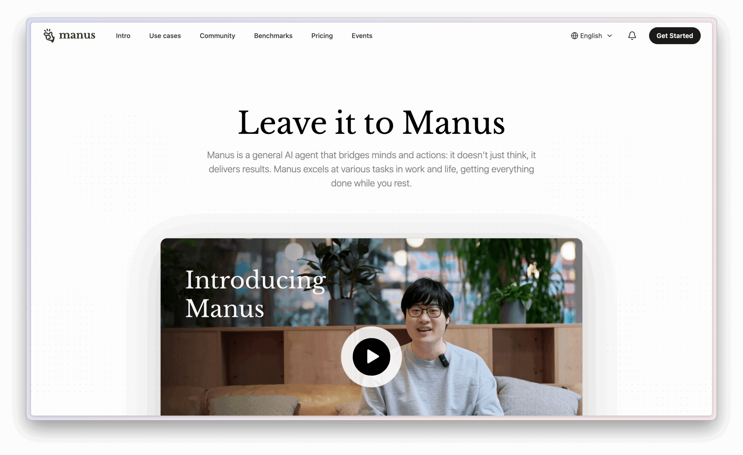 Manus - Best AI General Purpose Tools 2026
