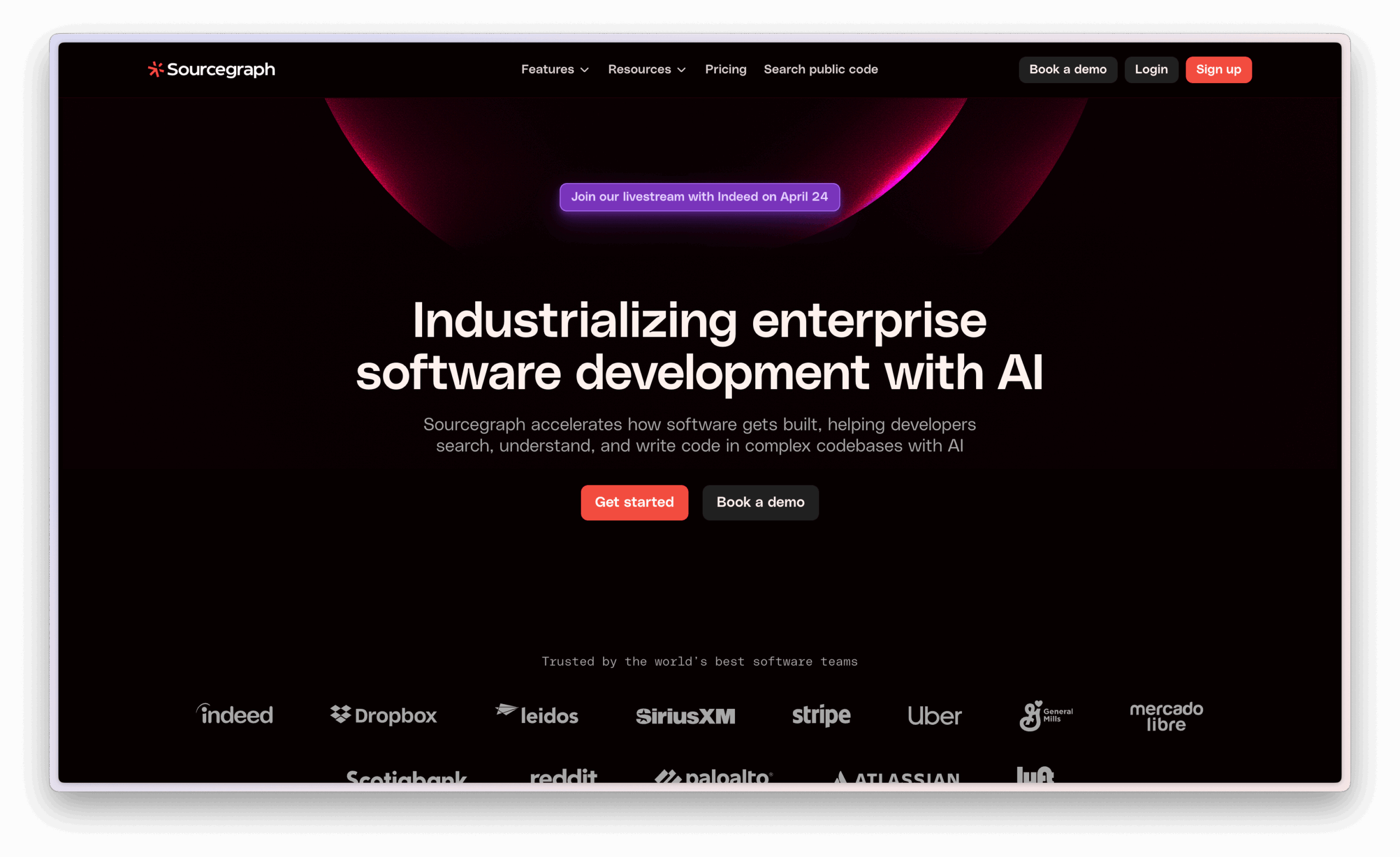 Sourcegraph - Best AI Code to Spec Tools 2025